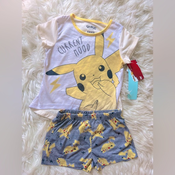 Pokemon | Pajamas | Nwt Girls Pokmon Pajama Set Pikachu | Poshmark